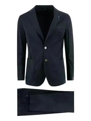 TOMBOLINI Two-button Patch-pocket Suit - Blue