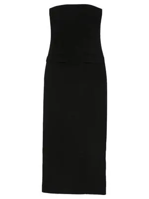 TOTEME Strapless Flap-pocket Dress - Black