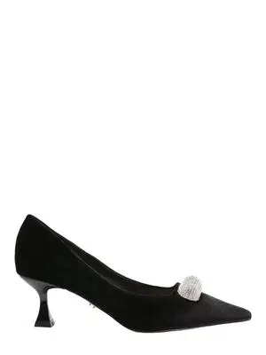TWENTY FOURHAITCH Embellished Pointed Pumps - Black