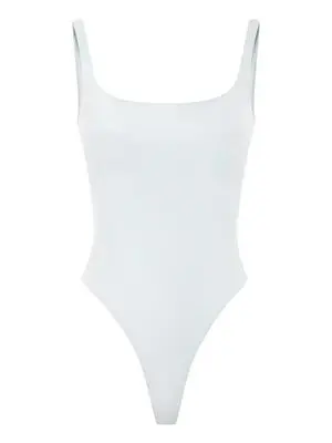 Elisabetta Franchi Square-neck Bodysuit - Blue
