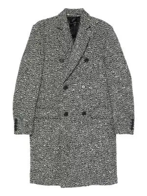 Karl Lagerfeld Double-breasted Coat - Black