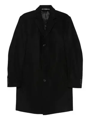 Karl Lagerfeld Wool Blend Single-breasted Coat - Black