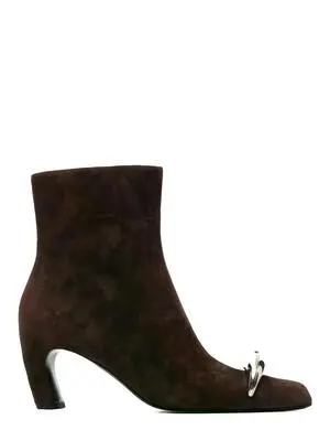 Tory Burch 65mm Suede Ankle Boots - Brown