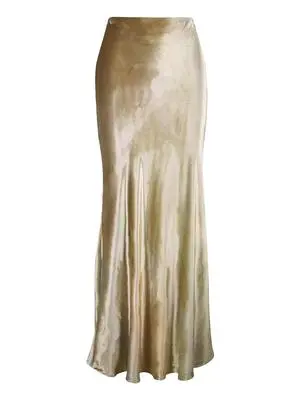 Adam Lippes Linnet Maxi Skirt - Gold