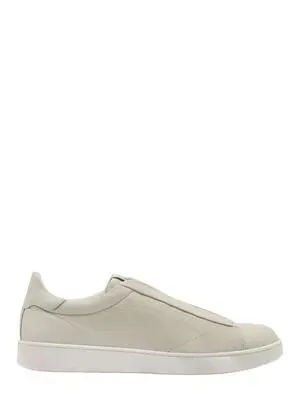Bally Grained Leather Sneakers - Neutrals