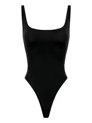 Elisabetta Franchi Open-back Bodysuit - Black