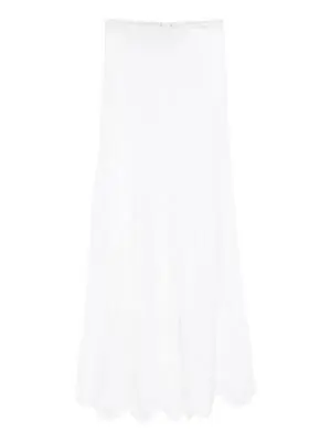 FORTE_FORTE Pleated Skirt - White