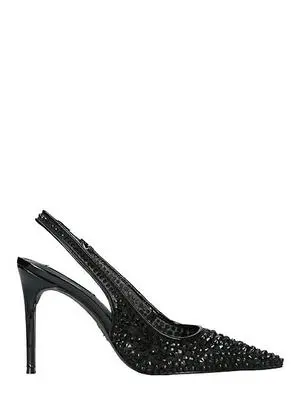 Steve Madden Reyes-r Woven Heeled Slingback Courts - Black
