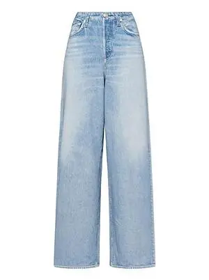 Rag & Bone Miramar Terry Sofie Wide-leg Cotton-jersey Jeans - Raily