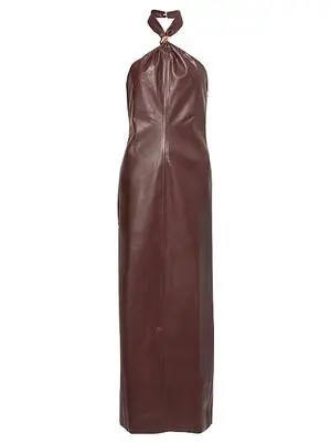 4TH & RECKLESS Rhea Faux-leather Maxi Dress - Burgundy