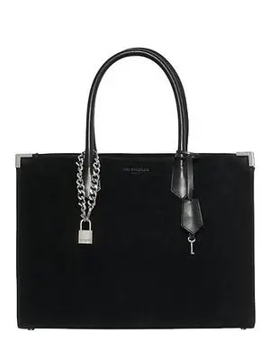 The Kooples Large Suede Tote Bag - Black