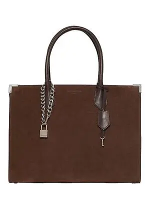 The Kooples Leather Tote Bag - Chocolate