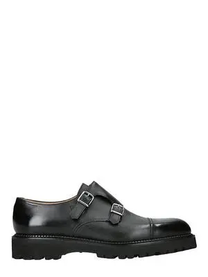 John Lobb William Double-buckle Leather Shoes - Black