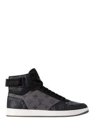 LOUIS VUITTON Rivoli High-top Sneakers Eclipse Monogram - Grey