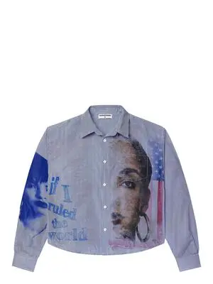 VALE FOREVER Freedom Button Up - Blue