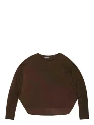 Bimba Y Lola Boat-neck Blouse - Brown