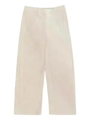 Bimba Y Lola Corduroy Cotton Trousers - Neutrals
