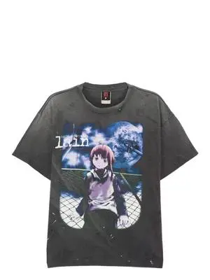 SAINT MXXXXXX Graphic-print T-shirt Grey