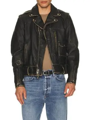 SCHOTT Waxed Cotton Mechanic Jacket - Black
