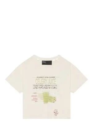 PALY HOLLYWOOD Celery Cleanse Tee - White