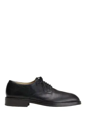 LEMAIRE Elongated-toe Lace-up Derby Shoes - Black