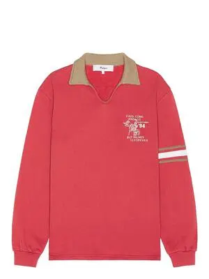 PALMES Forever Open Rugby Shirt - Red