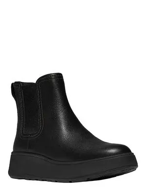 Fitflop F-mode Stitch Leather Chelsea Boots - Black