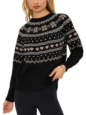 Beach Riot Elizabeth Pullover Sweater - Mystic Fairsle