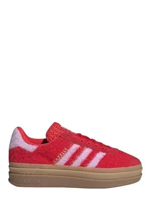 Adidas Gazelle Bold Sneakers - Better Scarelet Red/bliss Lilac/gold Metallic