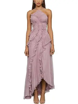 AMUR Lorelie Halter Gown - Water Hyacinth