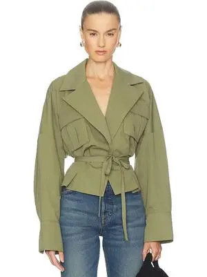 CAMILA COELHO Mari Jacket - Sage