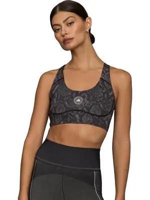Adidas By Stella McCartney Asmc Truepurpose Power Impact Training Bra P - Charcoal/black