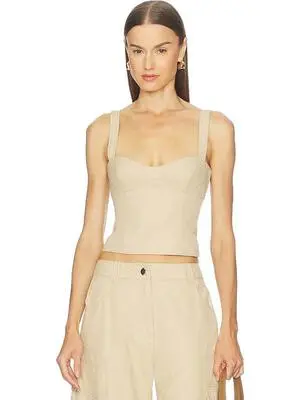 CAMILA COELHO Gigi Top - Beige