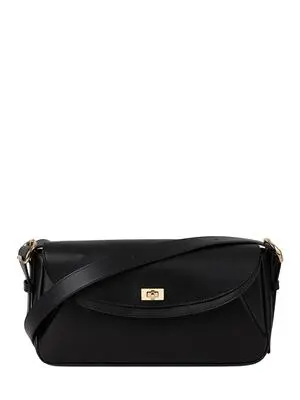 Sandro Le Mambo Leather Shoulder Bag - Black