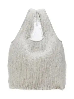 Dries Van Noten Fringed Tote Bag - White