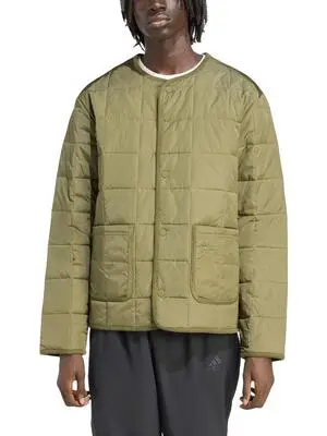 Adidas Originals By Alexander Wang Quilted Nylon Jacket - Green