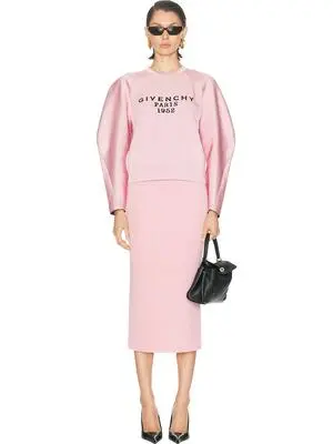 Givenchy Crewneck Sweater With Logo - Light Pink
