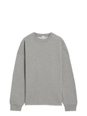 RE/DONE Oversized Cotton-fleece Sweatshirt - Gray