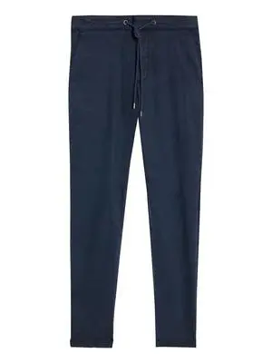 Paige Fraser Lyocell-blend Twill Drawstring Pants - Navy