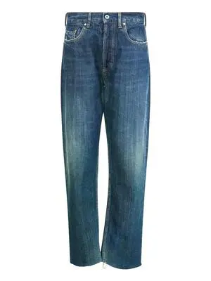 MAISON MARGIELA Five-pocket Raw-edge Jeans - Blue