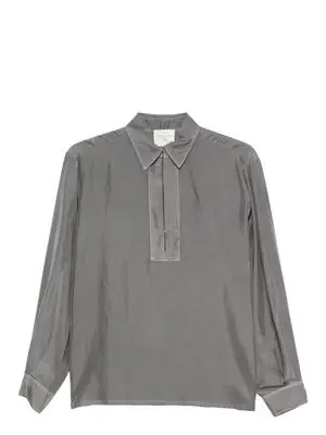 FORTE_FORTE Silk Blouse - Grey