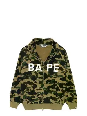 A BATHING APE Camouflage-print Hoodie - Green