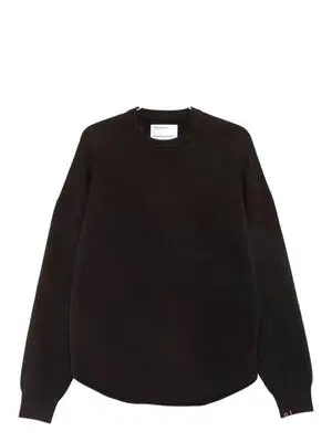 Extreme Cashmere Crew-neck Long Sleeve Sweater - Black