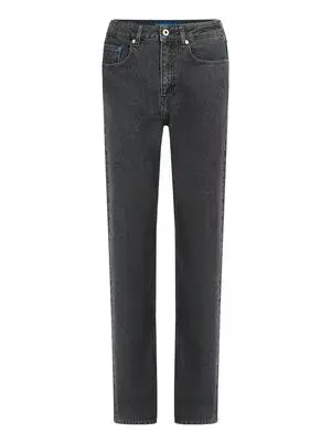 Karl Lagerfeld High-rise Straight Leg Jeans - Black