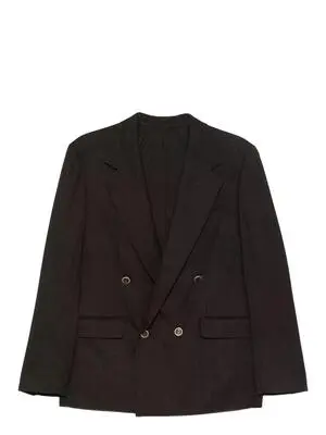 MARSEM Double-breasted Blazer - Brown