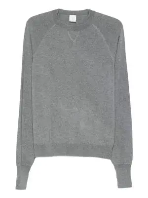 Eleventy Raglan-sleeve Crewneck Sweater - Grey