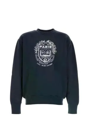 A.p.c. Graphic-print Sweatshirt - Blue