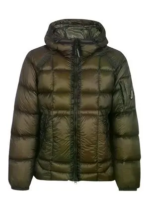 C.P. COMPANY D.d-shell Hooded Puffer Jacket - Green