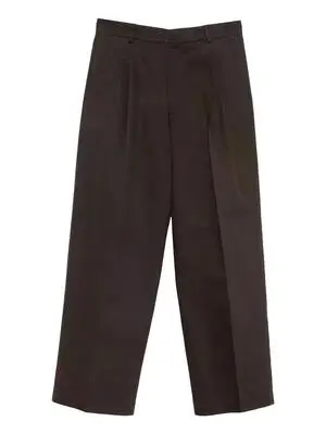 AMARANTO Pressed-crease Trousers - Brown