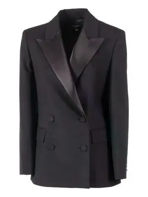Max Mara Double-breasted Jacket - Black